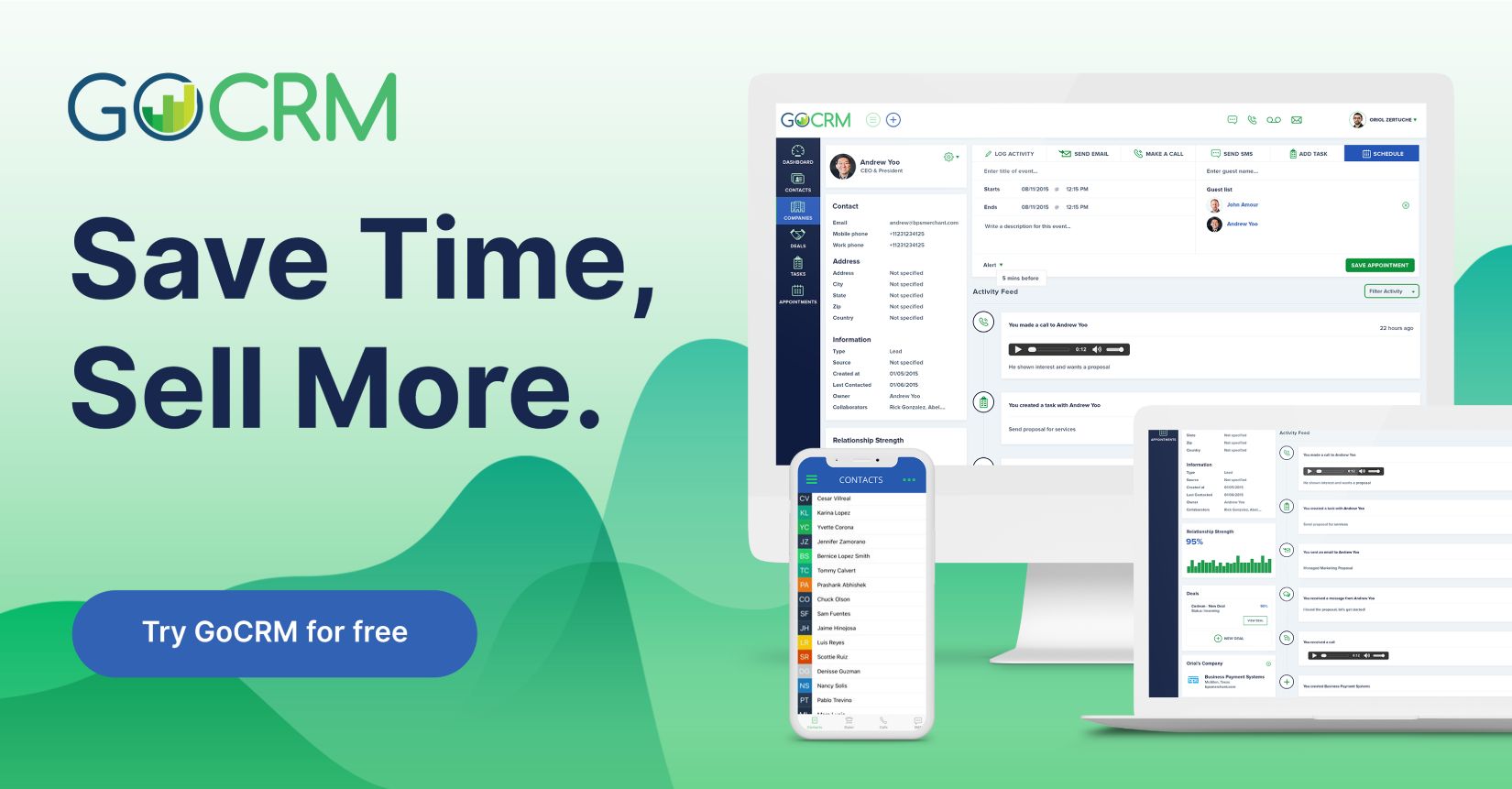 GoCRM | CRM Marketing Software with SMS, Calling & Emailing